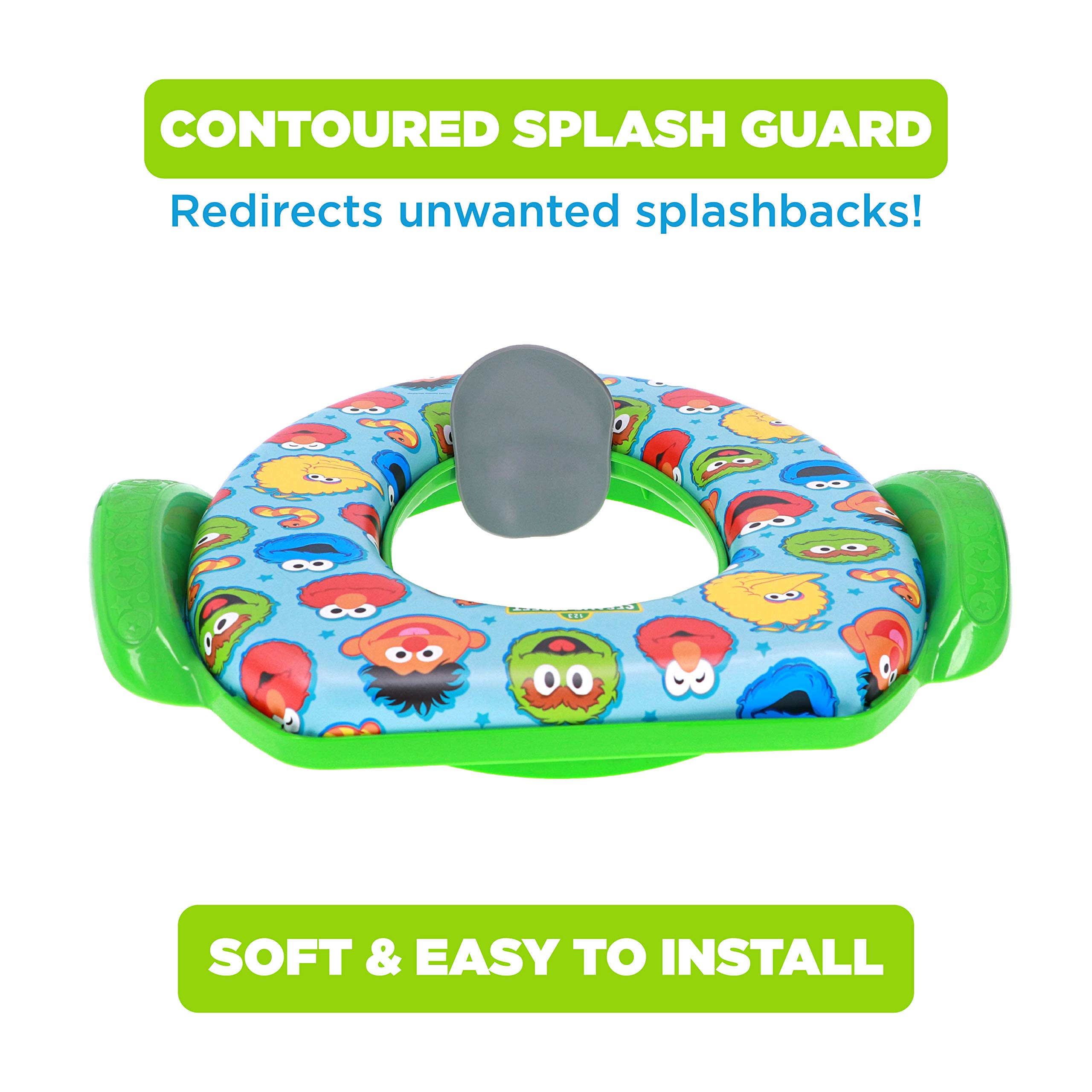 Sesame Street "Best Friends" Soft Potty Seat and Potty Training Seat - Soft Cushion, Baby Potty Training, Safe, Easy to Clean