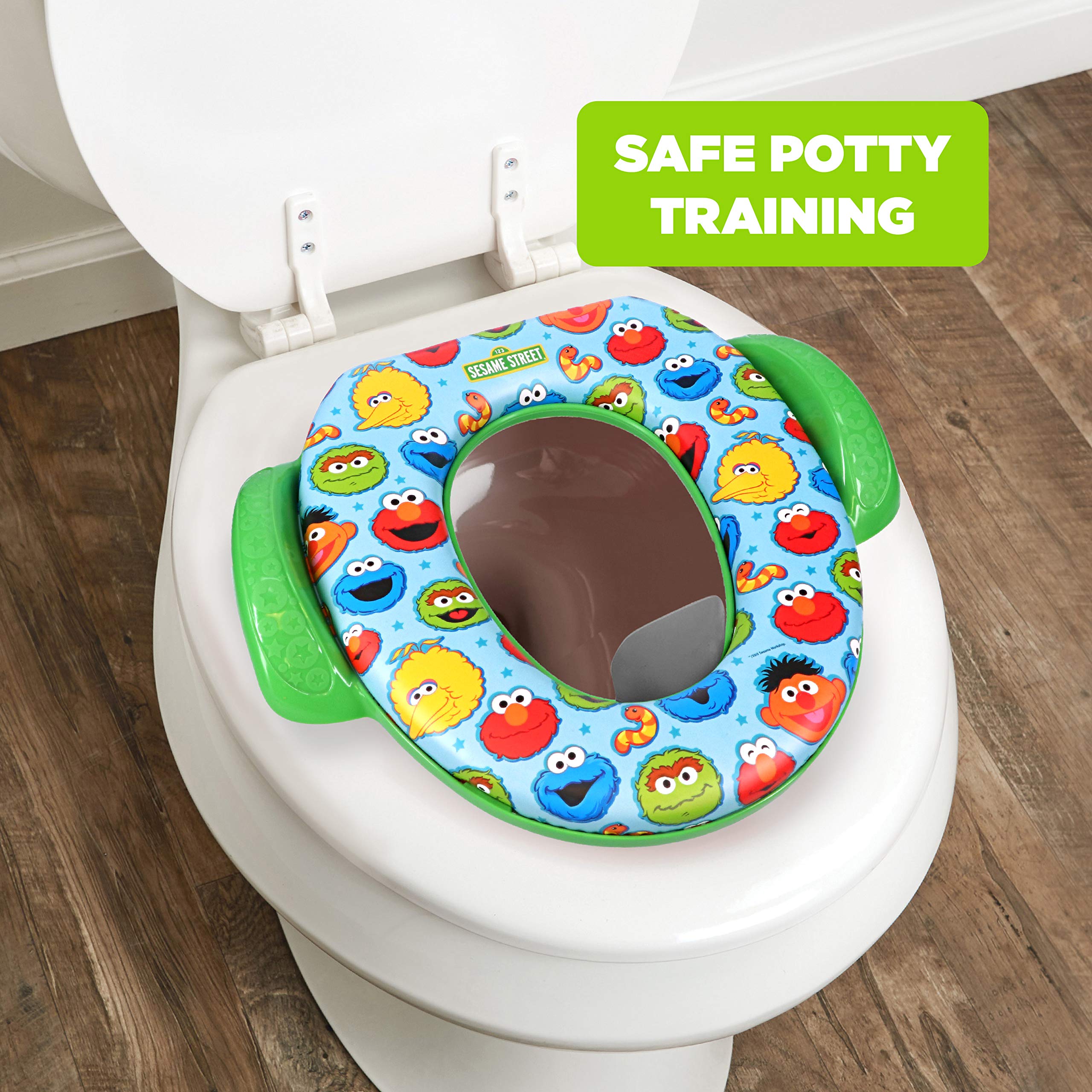 Sesame Street "Best Friends" Soft Potty Seat and Potty Training Seat - Soft Cushion, Baby Potty Training, Safe, Easy to Clean