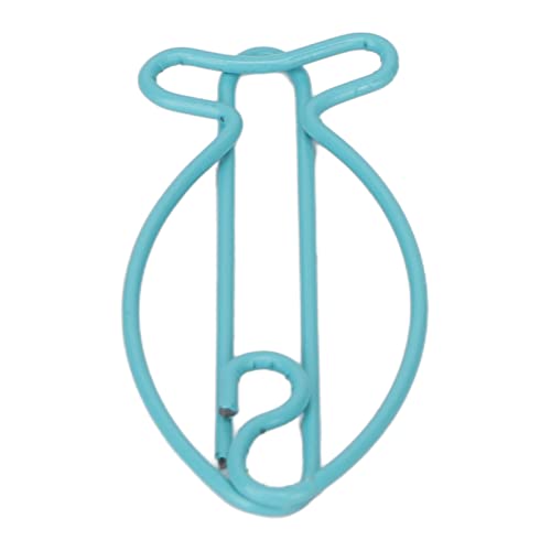 Office Clips, Light Portable Shaped Paper Clips Metal Material 100 Pcs for School