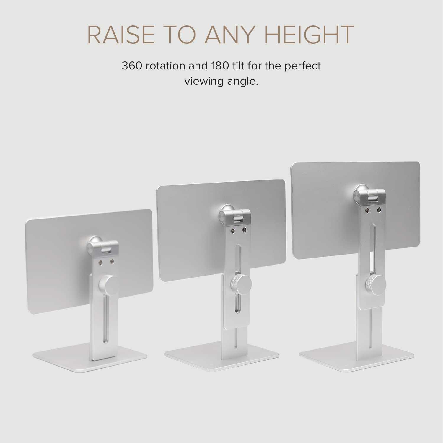 POUT E11 MAX iPad Pro Stand - Adjustable Tablet Holder Magnetic Cradle Mount Dock for Apple iPad Pro (MAX 12.9" iPad)