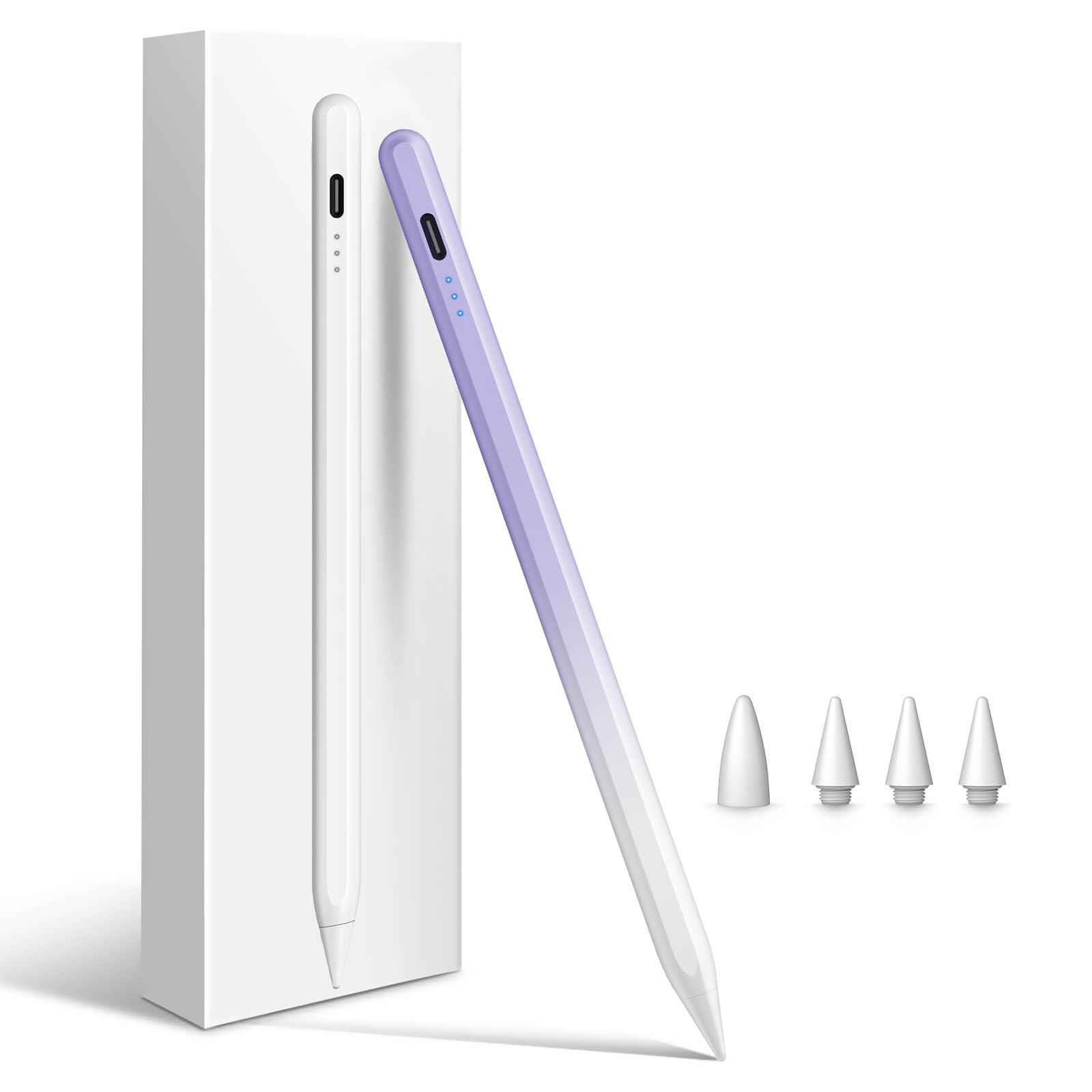 Cisteen Stylus Pen for iPad 2025-2018 with Faster Charge,Tilt Sensor Pencil Compatible with iPad 10/9/8/7/6,11th A16,Air 11/13 M2/M3,Pro 11/13 M4,Pro 12.9",Air 5/4/3,Mini 7/6/5