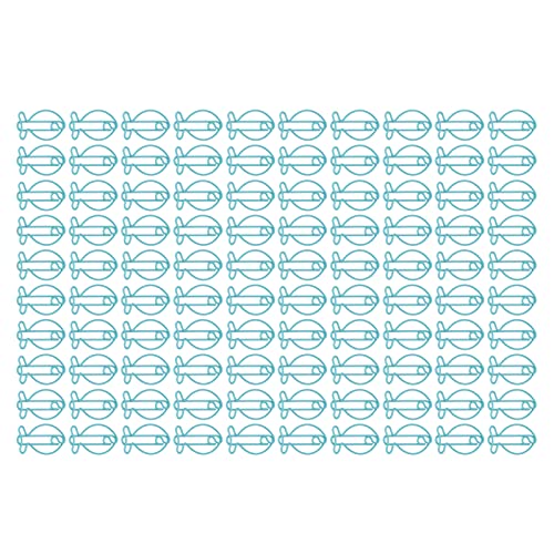 Office Clips, Light Portable Shaped Paper Clips Metal Material 100 Pcs for School