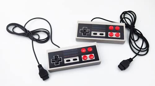 KUNLIDUDU Retro Classic Mini Game Console, Builtin 620 Video Games Plug and Play, Old Game System with 2 NES Classic Controllers, AV Output Mini Console, Games Console, gray, 19x15x7.5cm