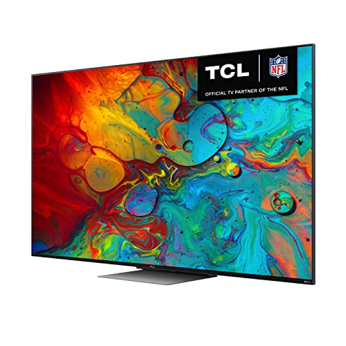 TCL 55" Class 6-Series 4K Mini-LED UHD QLED Dolby Vision IQ & Atmos, 144Hz VRR, AMD FreeSync Premium Pro, Smart Roku TV β 55R655 (2022 Model), Black