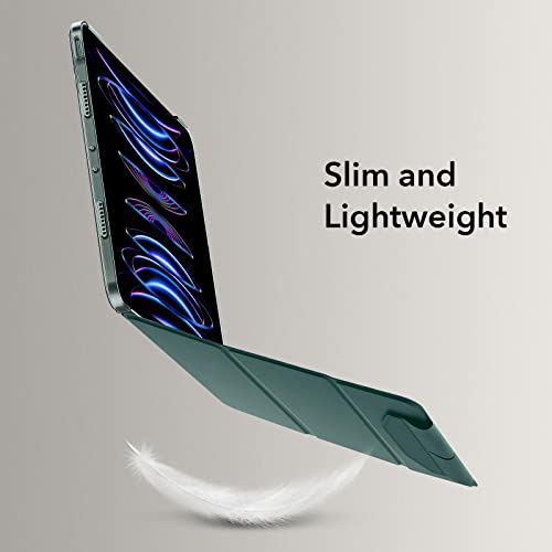 ESR for iPad Pro 11 Inch Case (2022/2021), Ascend Trifold Smart Case with Magnetic Clasp, Auto Sleep and Wake, Slim and Lightweight, Pencil 2 Wireless Charging, Frosted Forest Green
