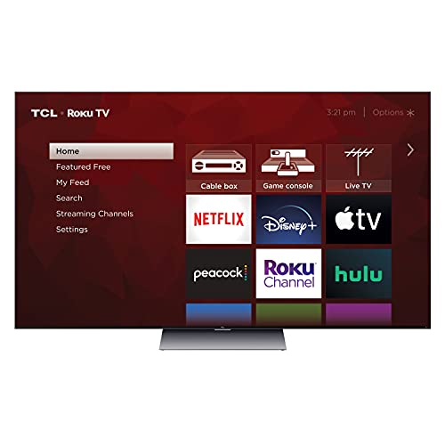 TCL 65-inch Class 6-Series 8K Mini-LED UHD QLED Dolby Vision HDR Smart Roku TV - 65R648, 2021 model