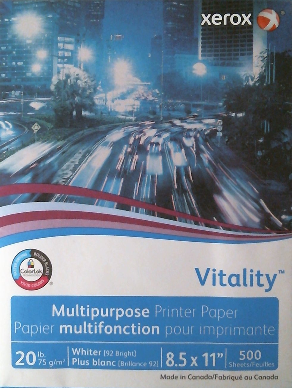 Xerox Business Copy/Fax/Laser Inkjet Printer Paper, 500 Sheets