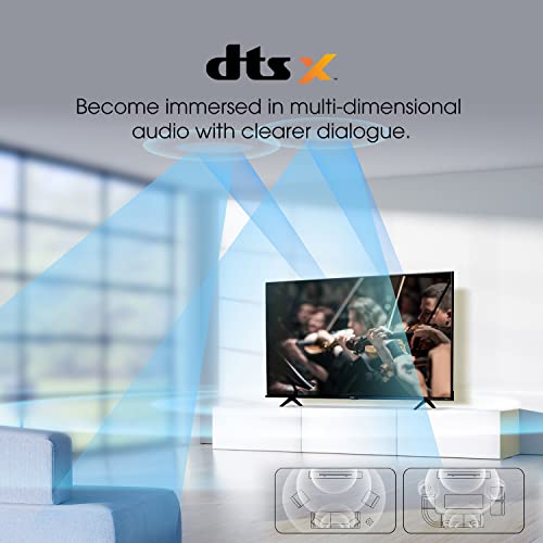 Hisense A6 Series 55-Inch Class 4K UHD Smart Google TV with Voice Remote, Dolby Vision HDR, DTS Virtual X, Sports & Game Modes, Chromecast Built-in (55A6H, 2022 New Model) Black
