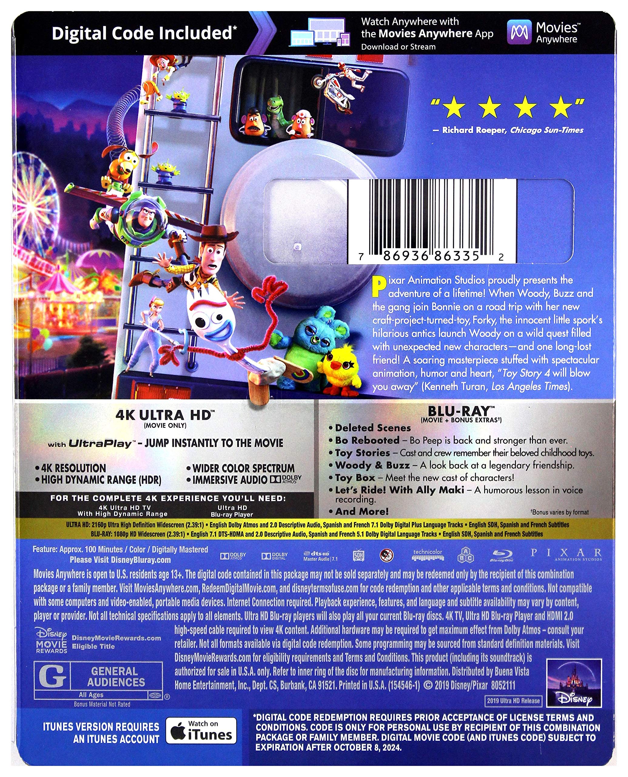 Toy Story 4 [4K UHD]