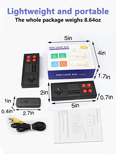 Fordim Retro Game Console,2 Classic Controller, AV Output NES Game Console, Built in 620 Classic Games,Plug and Play Video Game Console for TV, Ideal Gift for Kids and Adult