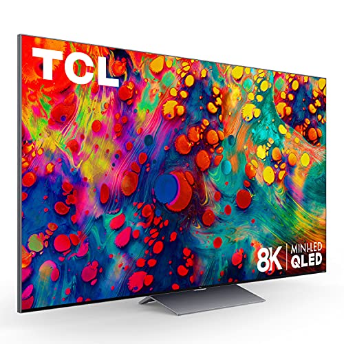 TCL 65-inch Class 6-Series 8K Mini-LED UHD QLED Dolby Vision HDR Smart Roku TV - 65R648, 2021 model
