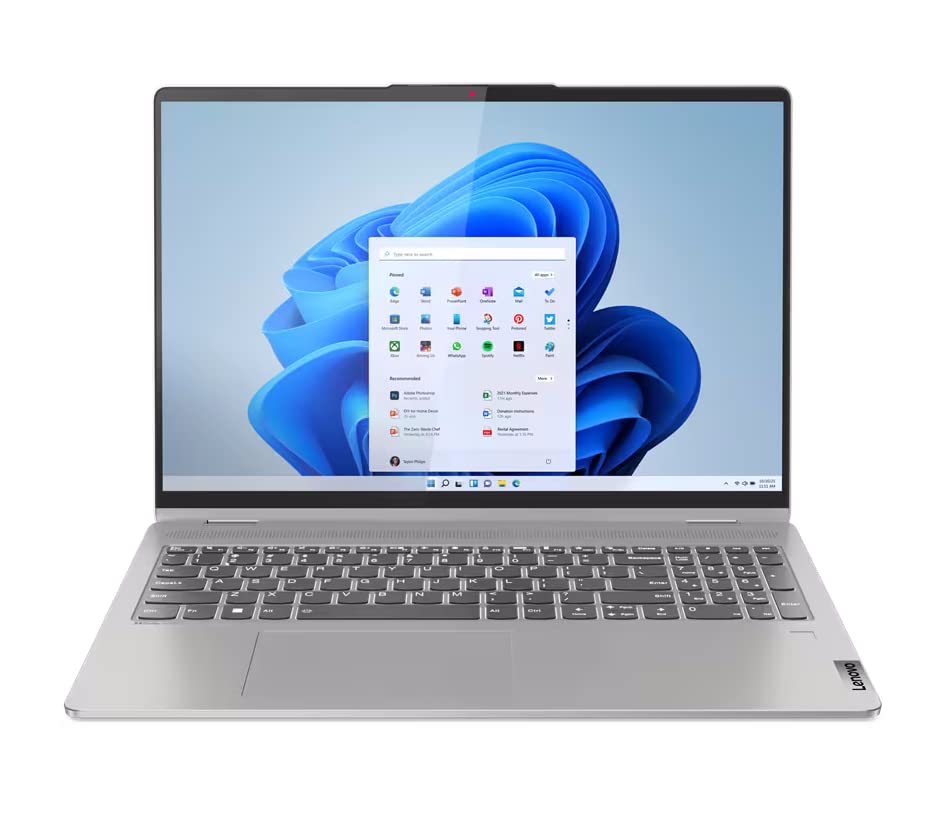 Lenovo Flex 5 2-in-1 Laptop 2023, 16" WUXGA Touchscreen, AMD Ryzen 7 5700U 8-Core, Radeon Graphics, 16GB RAM 512GB SSD, Wi-Fi 6 Backlit Keyboard FP Reader Stylus Pen, Windows 11, COU 32GB USB