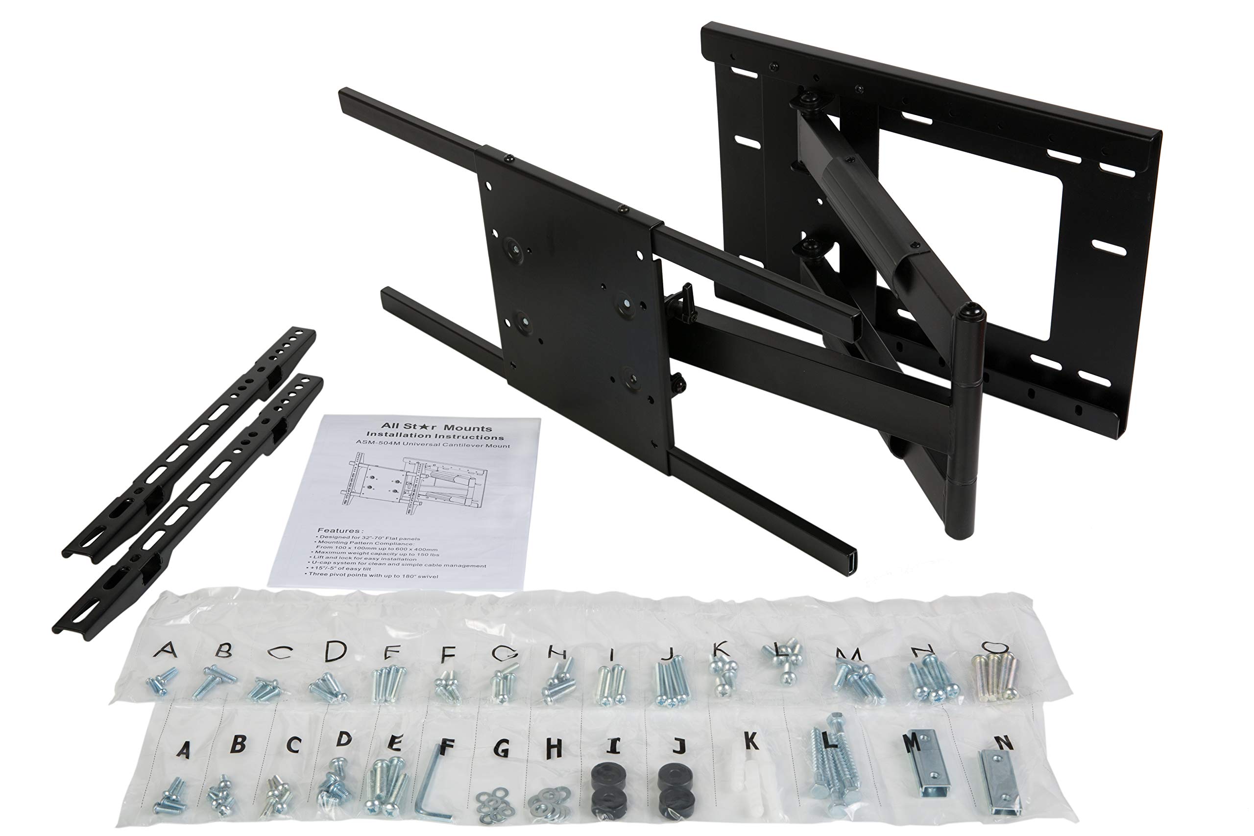 THE MOUNT STORE TV Wall Mount for TCL 55" Class LED 5 Series 2160p Smart 4K UHD TV with HDR Roku Model 55S525 TV VESA 400x200mm Maximum Extension 33 inches