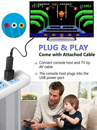 Fordim Retro Game Console,2 Classic Controller, AV Output NES Game Console, Built in 620 Classic Games,Plug and Play Video Game Console for TV, Ideal Gift for Kids and Adult