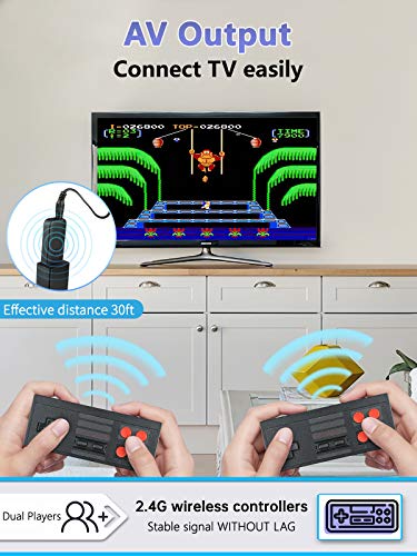 Fordim Retro Game Console,2 Classic Controller, AV Output NES Game Console, Built in 620 Classic Games,Plug and Play Video Game Console for TV, Ideal Gift for Kids and Adult