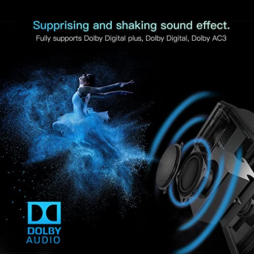 AsterHome X1 Projector with WiFi and Bluetooth, Native 1080P Full HD 5G WiFi Outdoor Projector, Support 4K|200" Display | 12000LM UHD |AI Voice Control|Bluetooth 5.0|Dolby Sound Home Theater Projector