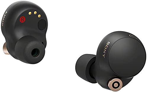 Sony WF-1000XM4 Noise Canceling Wireless Earbud Headphones - Black (Renewed)