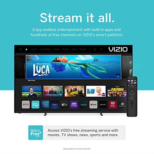 VIZIO 65-Inch M-Series Quantum 4K UHD LED HDR Smart TV with Apple AirPlay and Chromecast Built-in, Dolby Vision, HDR10+, HDMI 2.1, Variable Refresh Rate, M65Q6-J09, 2021 Model (Renewed)