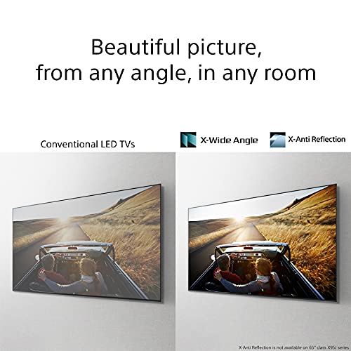 Sony X95J 85 Inch TV: BRAVIA XR Full Array LED 4K Ultra HD Smart Google TV with Dolby Vision HDR and Alexa Compatibility XR85X95J- 2021 Model , Black