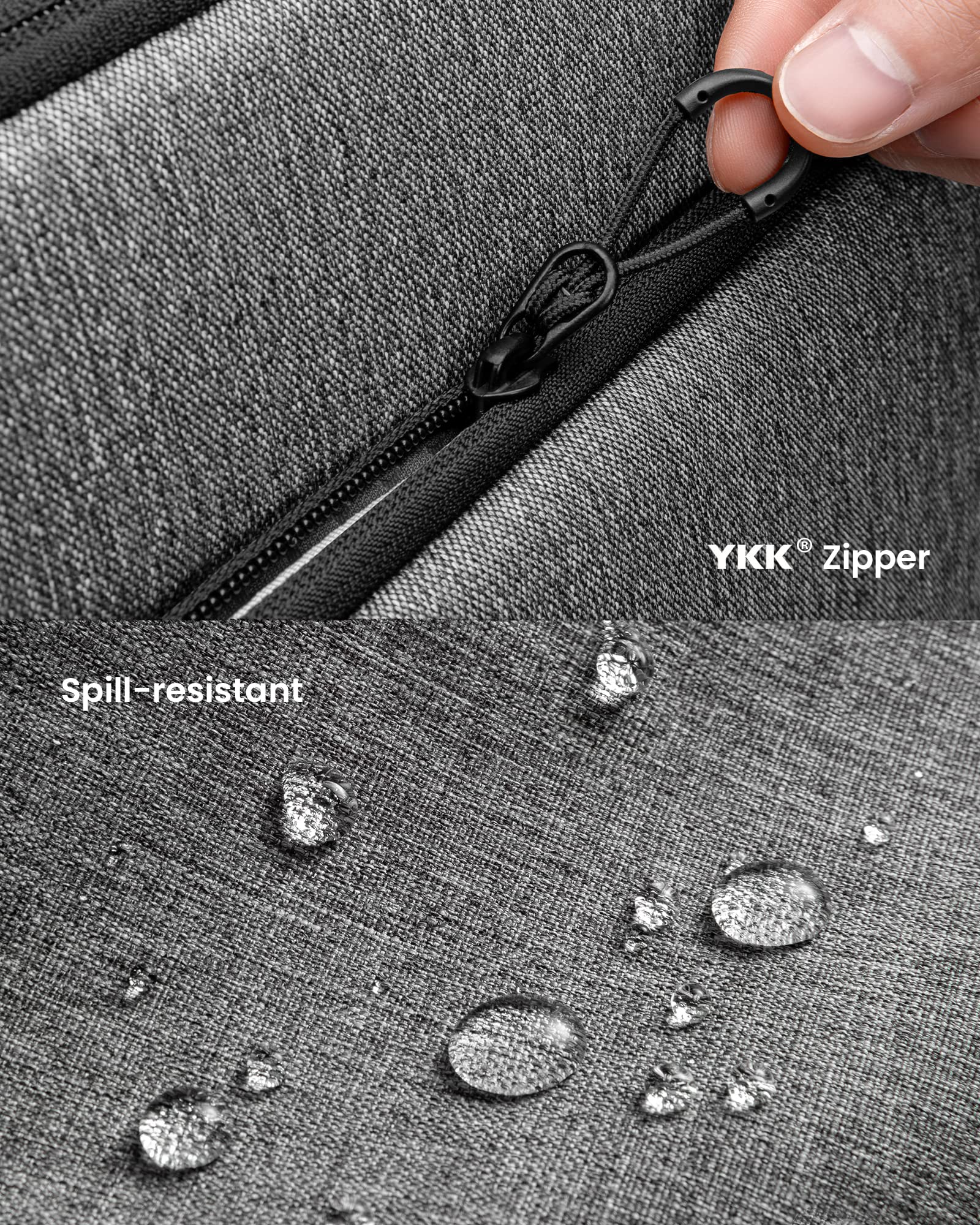 tomtoc 360 Protective Laptop Sleeve Designed for 16-inch New MacBook Pro M4/M3/M2/M1 Pro/Max 2024-2019, Water-Resistant Well-Organized Accessory Sleeve Case with Handle