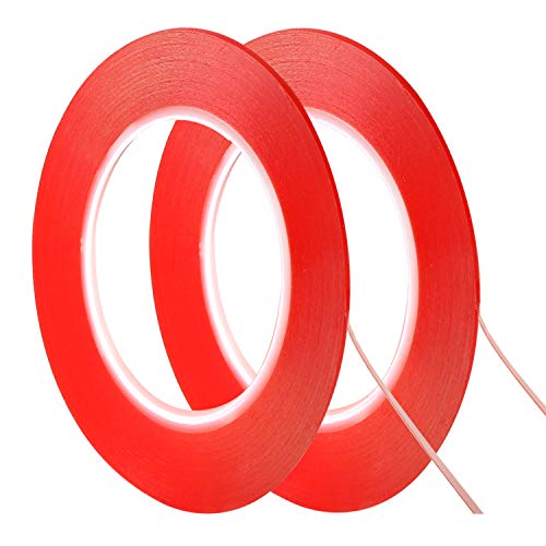 Kaisiking 2mm / 3mm x 25M Phone Repair Tape LCD Touch Screen Repair Tape Phone Adhesive Tape LCD Screen Adhesive Tape for Cell Phone, iPad, Tablets, Laptops, Camera