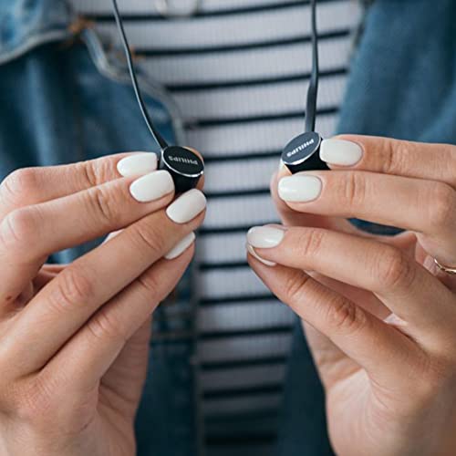 Philips UN102 Upbeat in-Ear Wireless Bluetooth with Microphone, Around The Neck, in-Ear Bluetooth, Magnetic Earbuds, 7hr Playtime, (TAUN102) Black