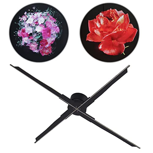3D Hologram Fan Projector, 65CM 3D Hologram Advertising Display LED Fan with 2000 x 576 Hi-Resolution, 574 LED Beads & 16G Memory Card, Hologram Fan Advertising Display for Business, Store, Bar(#1)