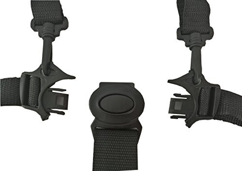 twoworld Baby High Chair Seat Cushion Liner Mat Pad Cover Resistant and High Chair Straps (5 Point Harness) 1 Suit (Grey Sheep)