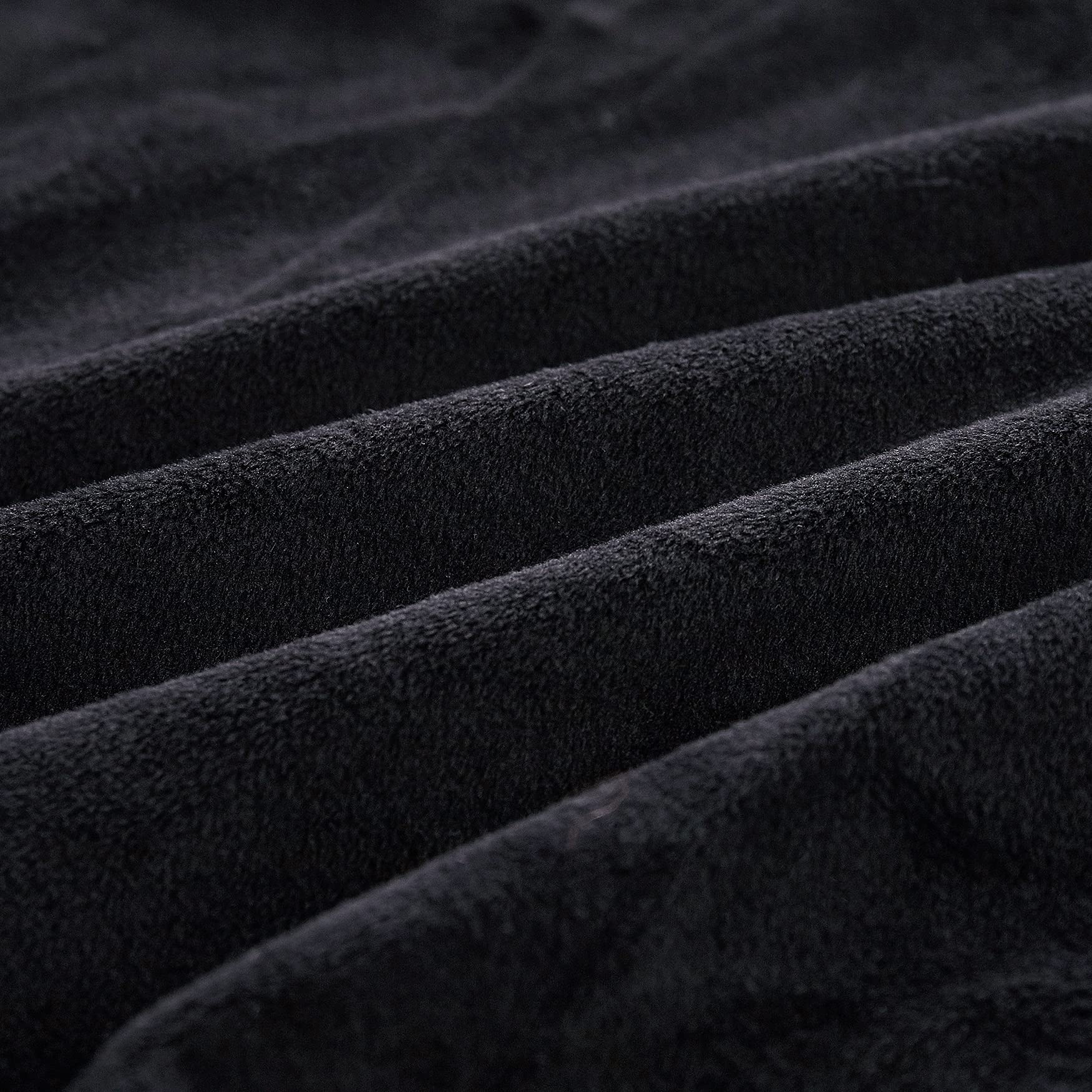 WERDIM Shaggy Fluffy Faux Fur Pillowcases 2 Pack Button Closure Velvet Pillow Shams Standard/Queen Size (Black, 20 X 26 Inches)