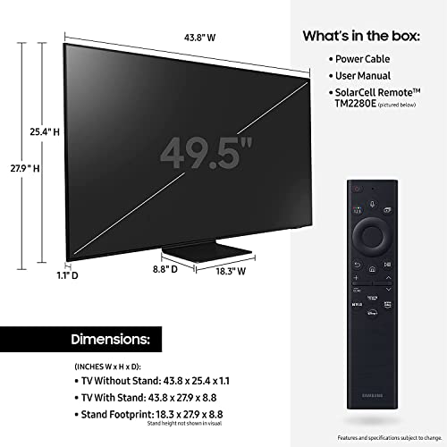 SAMSUNG 50-Inch Class QLED Q60B Series - 4K UHD Dual LED Quantum HDR Smart TV with Alexa Built-in (QN50Q60BAFXZA, 2022 Model) (Renewed)