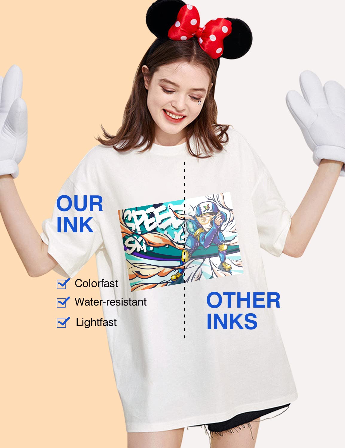 Tonha Sublimation Ink Refill for Epson EcoTank ET2720 ET2760 ET2650 ET4700 ET2750 WF2750 WF7710 Inkjet Printers Heat Press Transfer on Mugs Plates T-Shirts Phone Cases