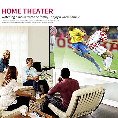 Mini Led LCD Projector, 600 Lumen, 3.5Mm Audio, 320X240 Pixels, Hdmi USB Mini Projector, 20-60 Inch Projection, Home Media Player, 1080P Hd Projection,Black