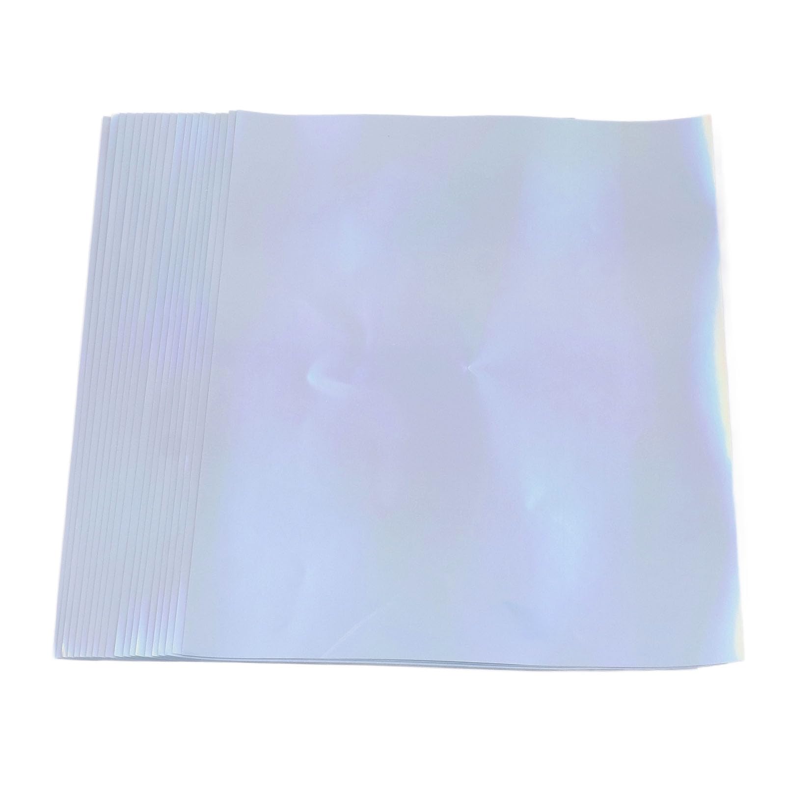 Printable Holographic Sticker Paper 20 Pcs Printing Paper Sheets Ink Stickers Self Adhesive A4 for Laser Inkjet Printer Paper