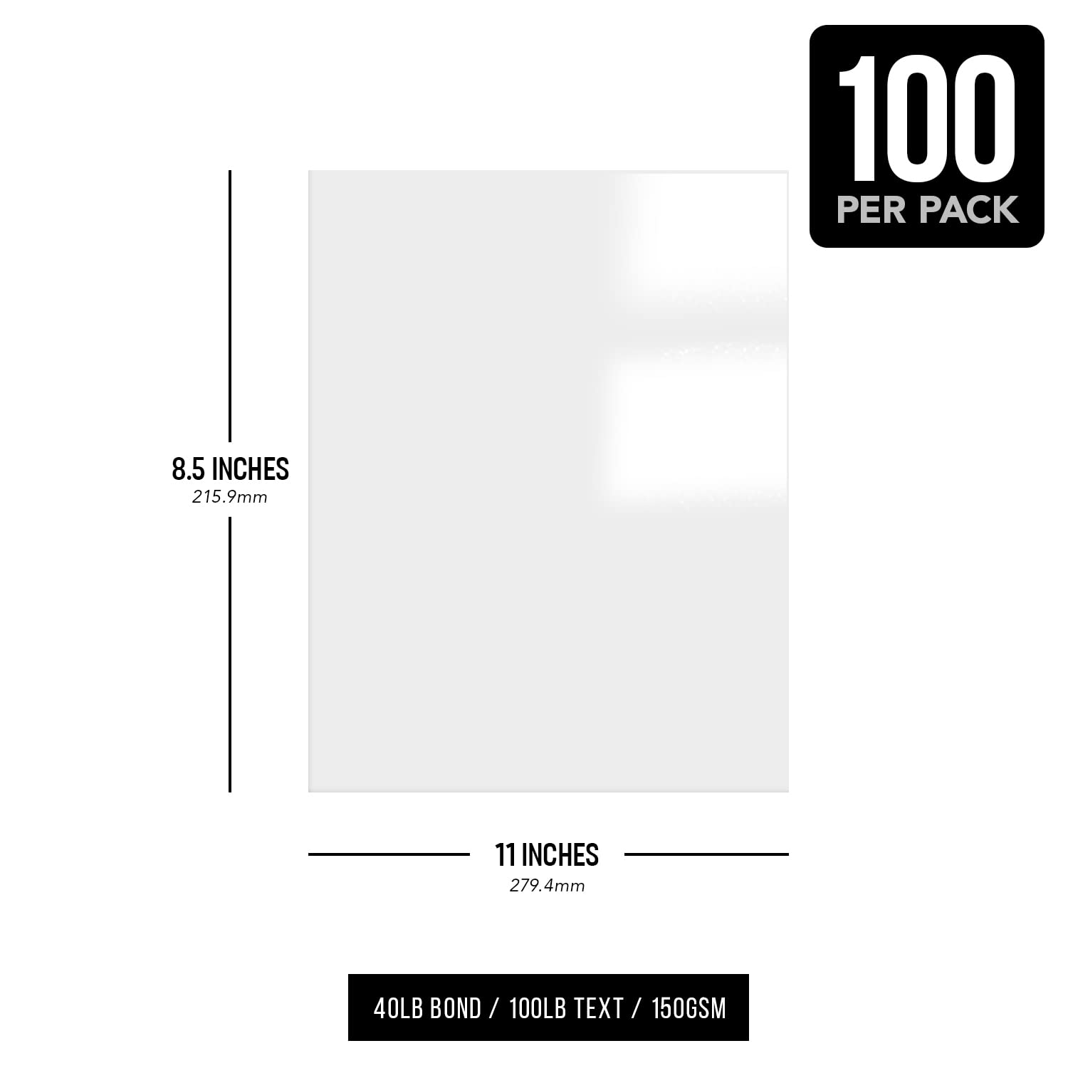 Double-Sided Gloss Digital C2S Paper β Perfect for Color Laser Printing, Design Proposals, Flyers, Brochures | 8.5 x 11 | 100lb Text (40lb Bond) | 96 Bright | Acid Free, Glossy Coated | 100 Sheets