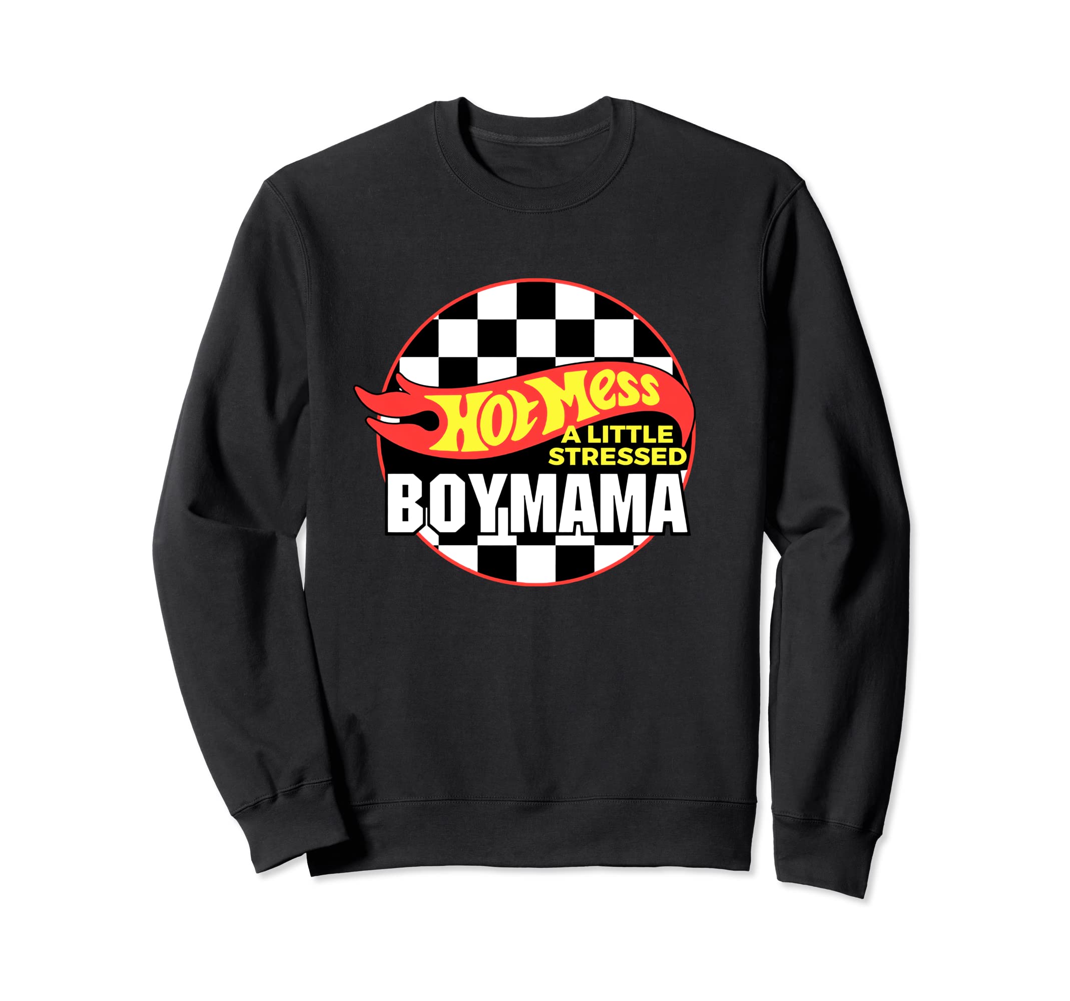 Gifts For Mom Hot Mess A Little Stressed Boy Mama Sweatshirt
