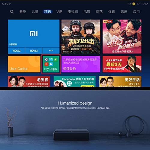 Kaya Projector, Xiaomi 1S 4K Projector MJJGTYDS04FM | Ultra Short Throw | ALPD 3.0 | Android 3D Home Cinema Projector - Updated Version