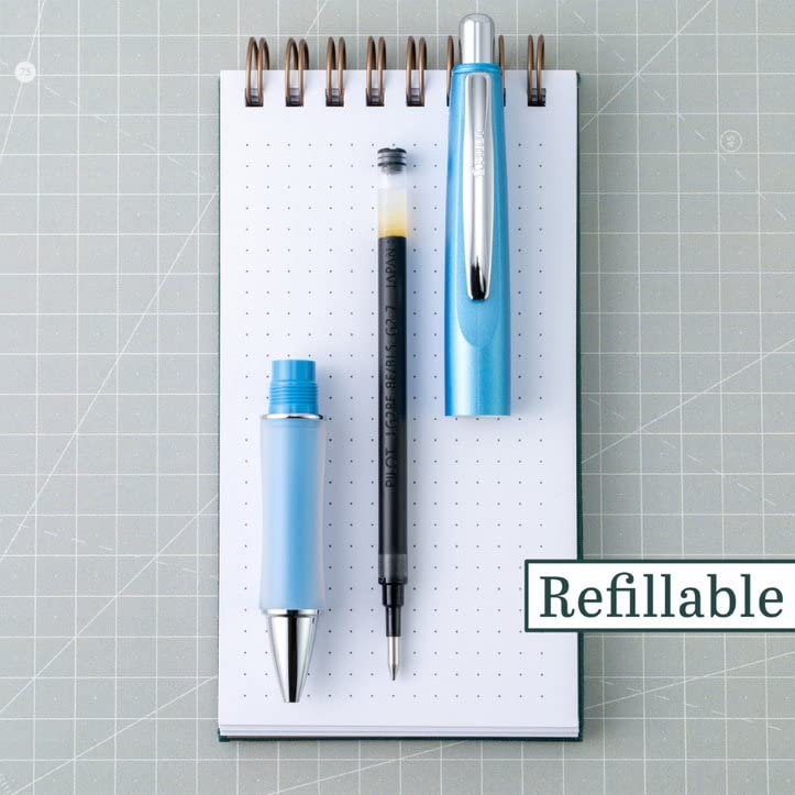 PILOT Dr. Grip Limited Refillable & Retractable Gel Ink Rolling Ball Pen, Fine Point, Metallic Charcoal Gray Barrel, Black Ink, Single Pen (36270)