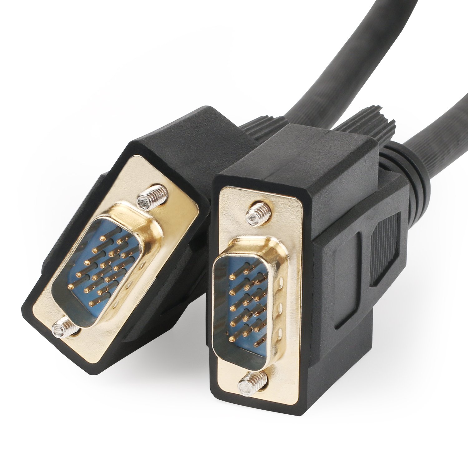 Postta VGA to VGA Cable (10 Feet) HD15 Male to Male Monitor Cable with Ferrites