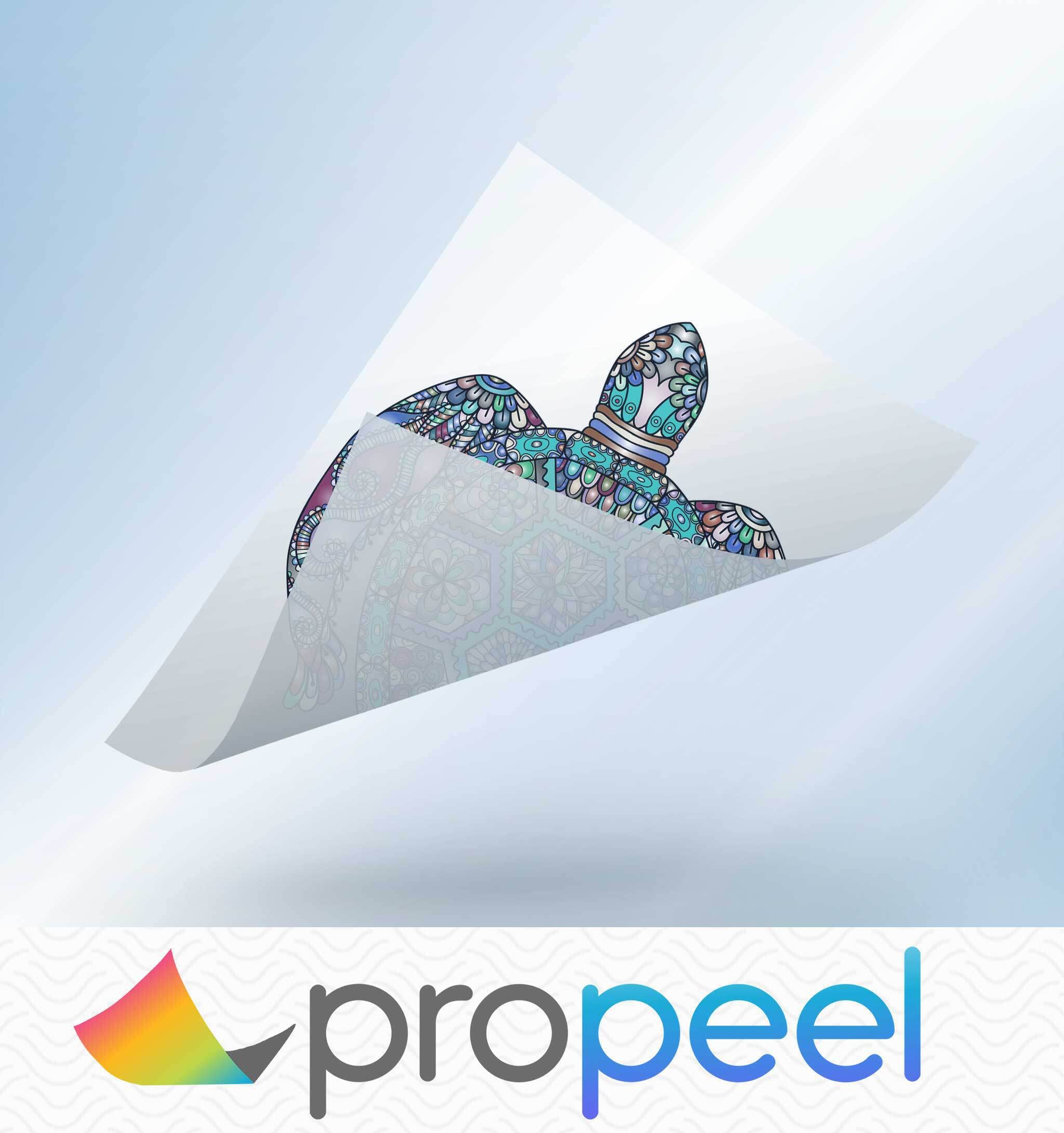 Propeel Window Cling Sheets and Banners for White Toner Laser Transfer Printers Clear 25pk 8.5 x 11