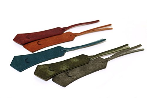 Ari Crafts Leather Bookmark, Hand Crafted Bookmark, Handmade Bookmark, Italian Leather Handmade Bookmark, Book Item 5 pcs (5 Colors)