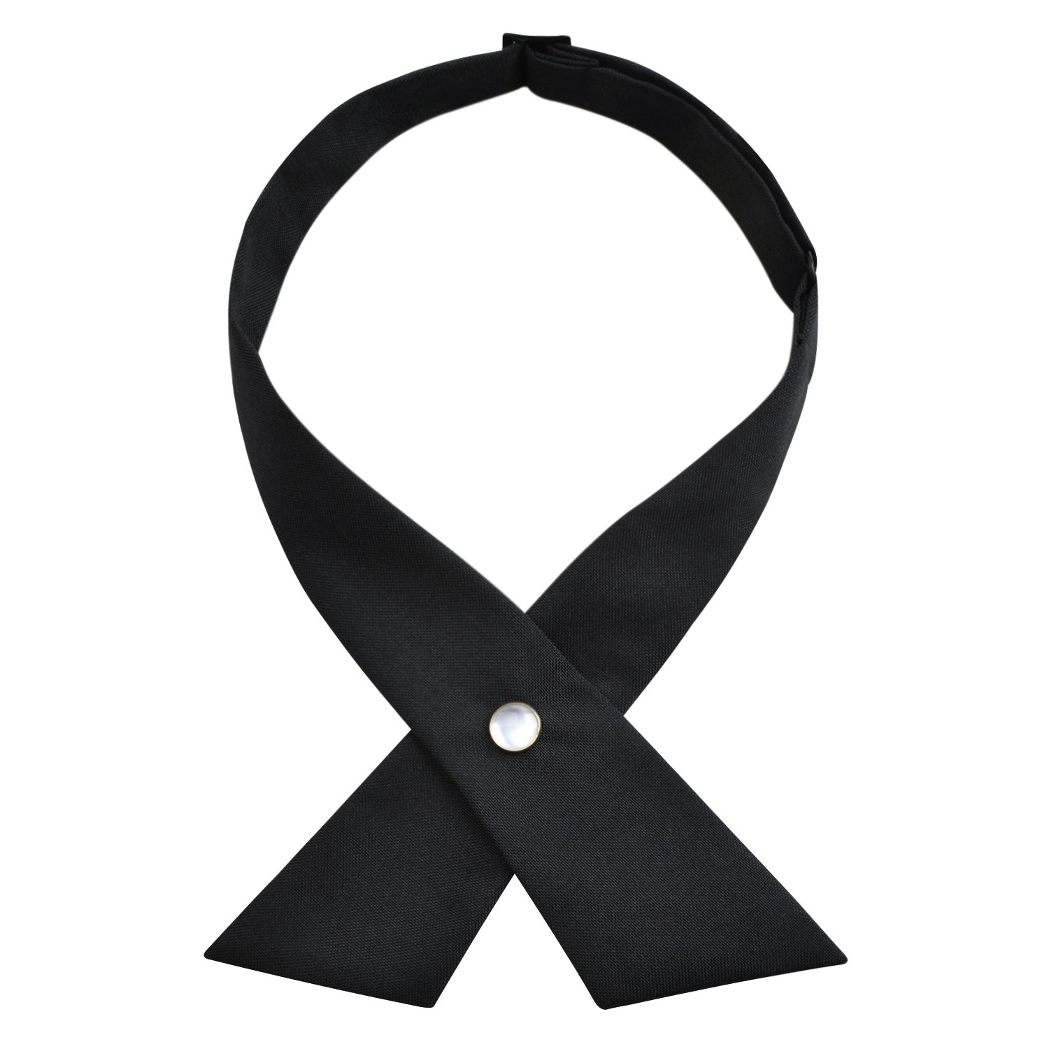 Alizeal Adjustable Criss-Cross Bow tie School Uniform Pre-tied Bowknot for Women/Men/Girls/Boys, Black