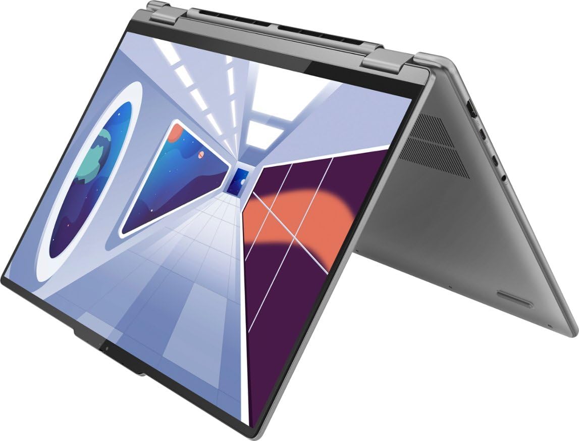 Lenovo Yoga 7i 16" WUXGA Touch 2-in-1, 360° flip-and-fold Design, Intel Core i5-1335U, 4.6GHz, 10-core, 8GB RAM 2TB SSD, Intel Iris Xe Graphics, WiFi, Backlit KB, Win11, Storm Grey, NoCo Bundle