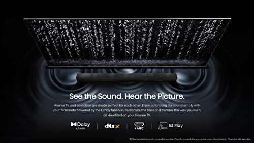 Hisense ULED Premium U7H QLED Series 55-inch Class Quantum Dot Google 4K Smart TV (55U7H, 2022 Model),Black