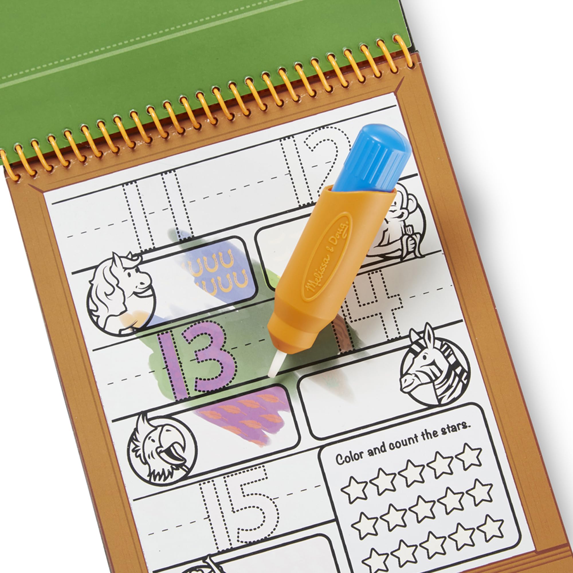 Melissa & Doug On the Go Water Wow! Reusable Water-Reveal Activity Pad - Numbers - FSC Certified