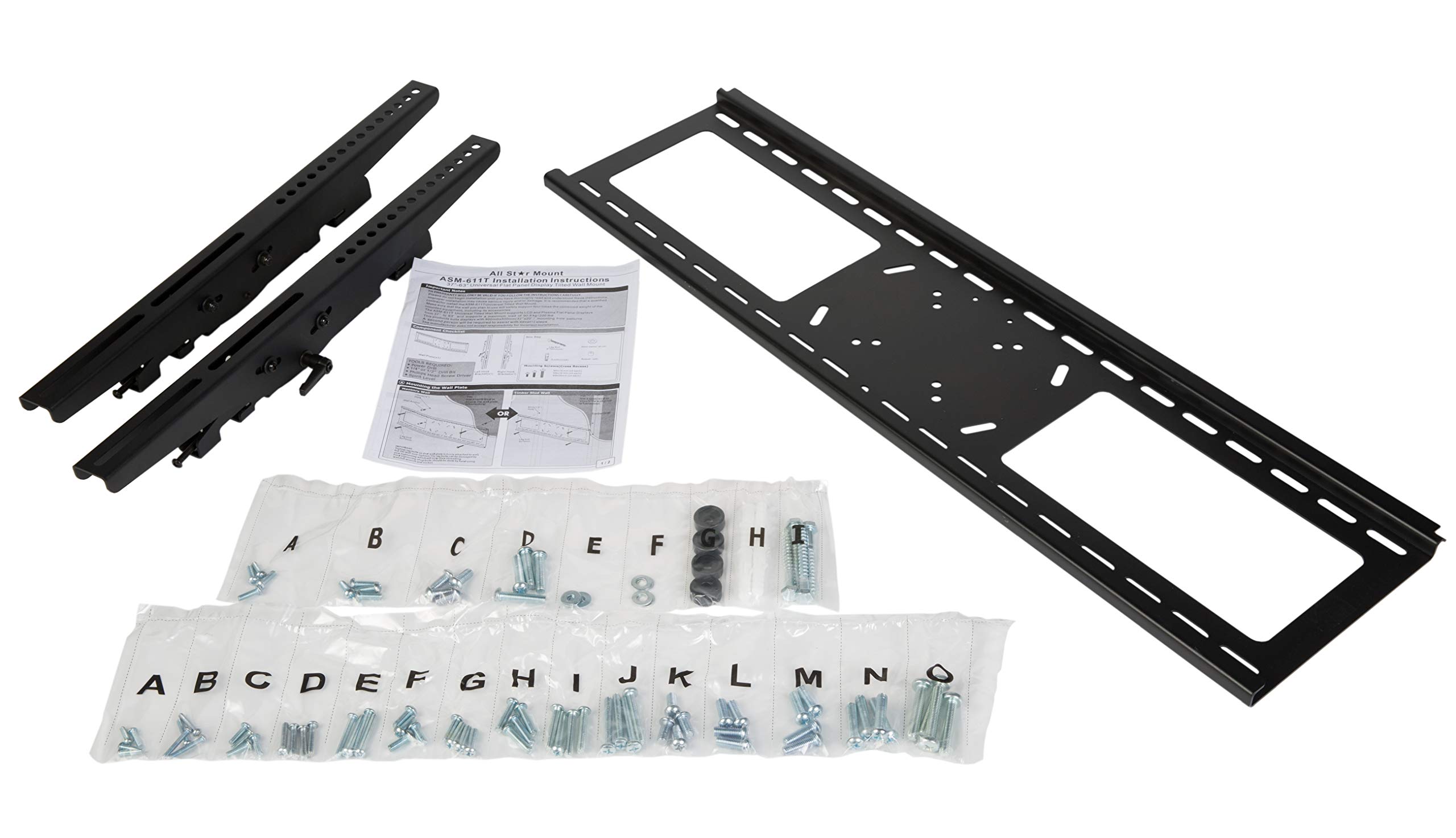 THE MOUNT STORE Tilting TV Wall Mount for TCL 55" Class LED 5 Series 2160p Smart 4K UHD TV with HDR Roku TV Model 55S515 VESA 200x200mm