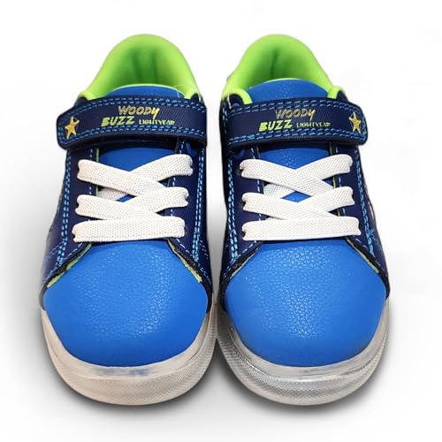 Bazillion Dreams Disney Toy Story Boy's Lighted Athletic Sneaker (Toddler), Blue, Size 6