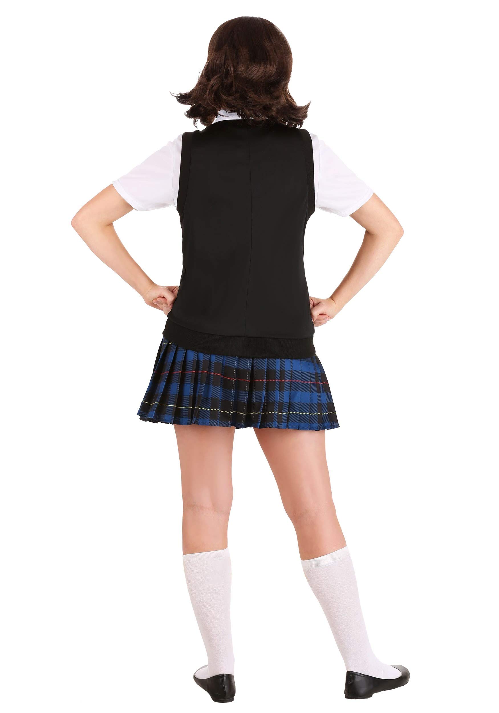 Women's SNL Mary Katherine Gallagher Costume | Adult Saturday Night Live Outfit for Halloween, Cosplay, & Parties Medium Blue, Black