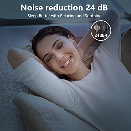 Omidyi True Wireless Sleep Earbuds, Noise Cancelling Earbuds for Sleep, Ultra Small and Skin-Soft Silicone Bluetooth Headphones in-Ear Specifically to Help You Fall Asleep Faster and Sleep Better