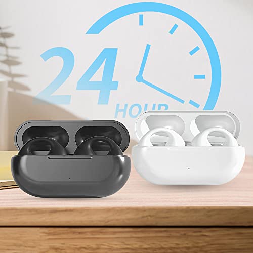 Inboxxe Wireless Ear Clip Bone Conduction Headphones, 2023 New Mini Bone Conduction Headphones, Open Ear Wireless Headphones, Open Ear Headphones Wireless Bluetooth for Running Sports (2PCS)