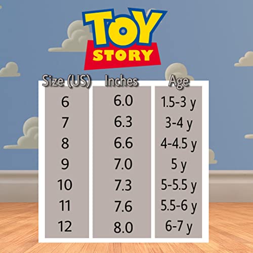 Bazillion Dreams Disney Toy Story Boy's Lighted Athletic Sneaker (Toddler), Blue, Size 6